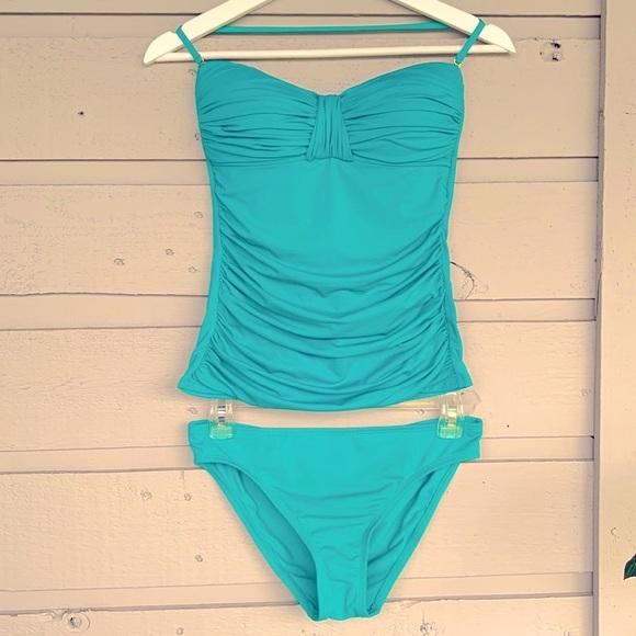 La Blanca | Swim | Nwot Tankini La Blanca Turquoise 5s Marilyn Inspired ...